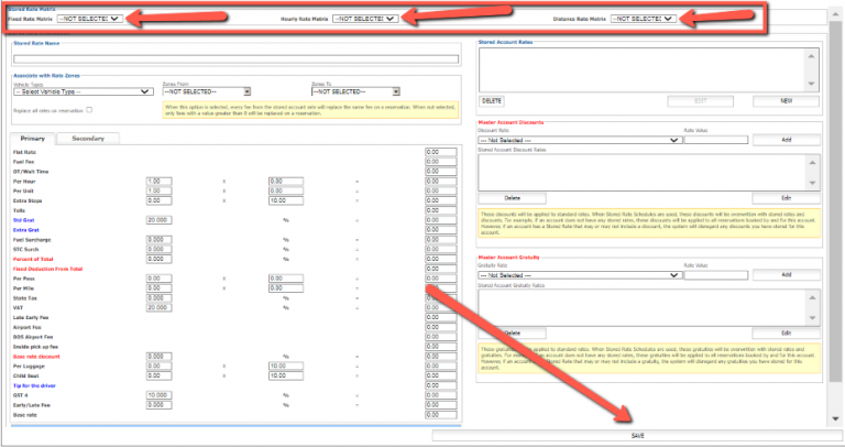 How-to Assign A Rate Matrix To An Account – Limo Anywhere Knowledge Center