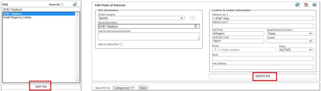 How-to Establish And Manage Points of Interest. – Limo Anywhere ...