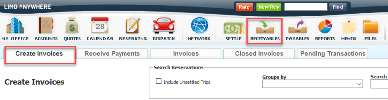 How-to Create an Invoice – Limo Anywhere Knowledge Center