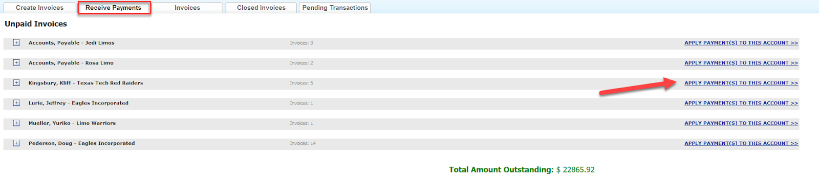 How-to Receive Payment on an Invoice – Limo Anywhere Knowledge Center
