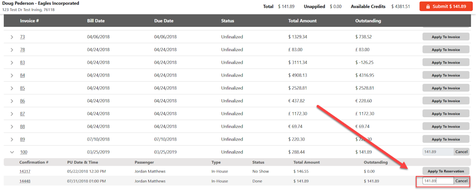 How-to Receive Payment on an Invoice – Limo Anywhere Knowledge Center