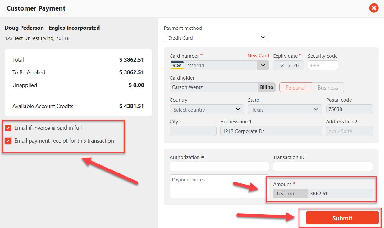 How-to Receive Payment on an Invoice – Limo Anywhere Knowledge Center