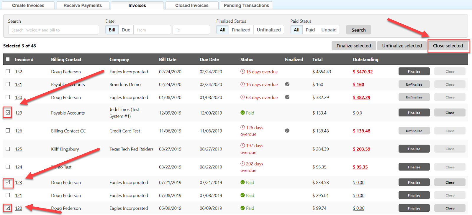 How-to Close an Invoice – Limo Anywhere Knowledge Center
