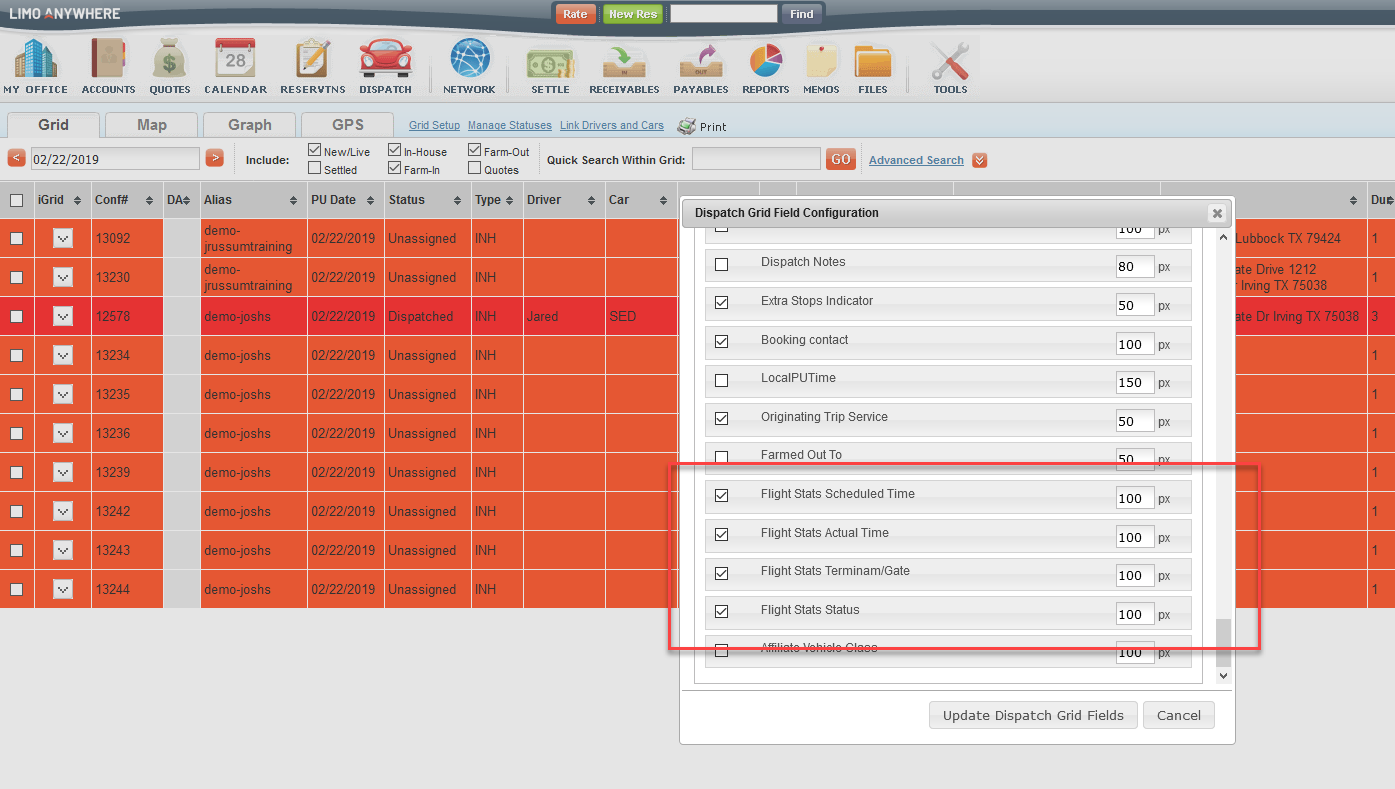 How-the Set Up And Use Real-Time Flight Tracking – Limo Anywhere ...