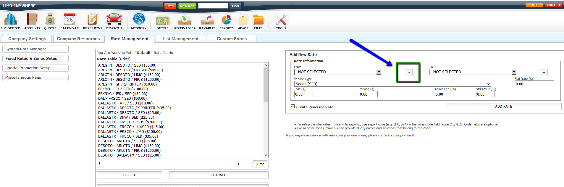 How-to Setup Fixed Rates & Zones – Limo Anywhere Knowledge Center