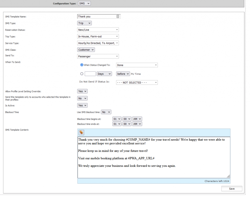 How-to Use PWA Trip Tags in Scheduled Messages – Limo Anywhere ...