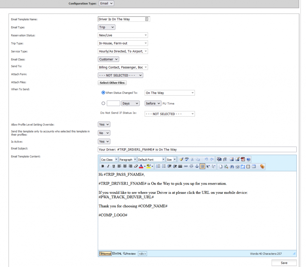 How-to Use PWA Trip Tags in Scheduled Messages – Limo Anywhere ...