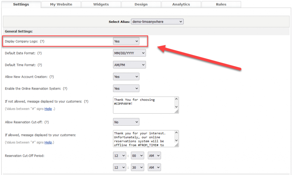 How-to Brand Your ORES With Your Company’s Logo – Limo Anywhere ...