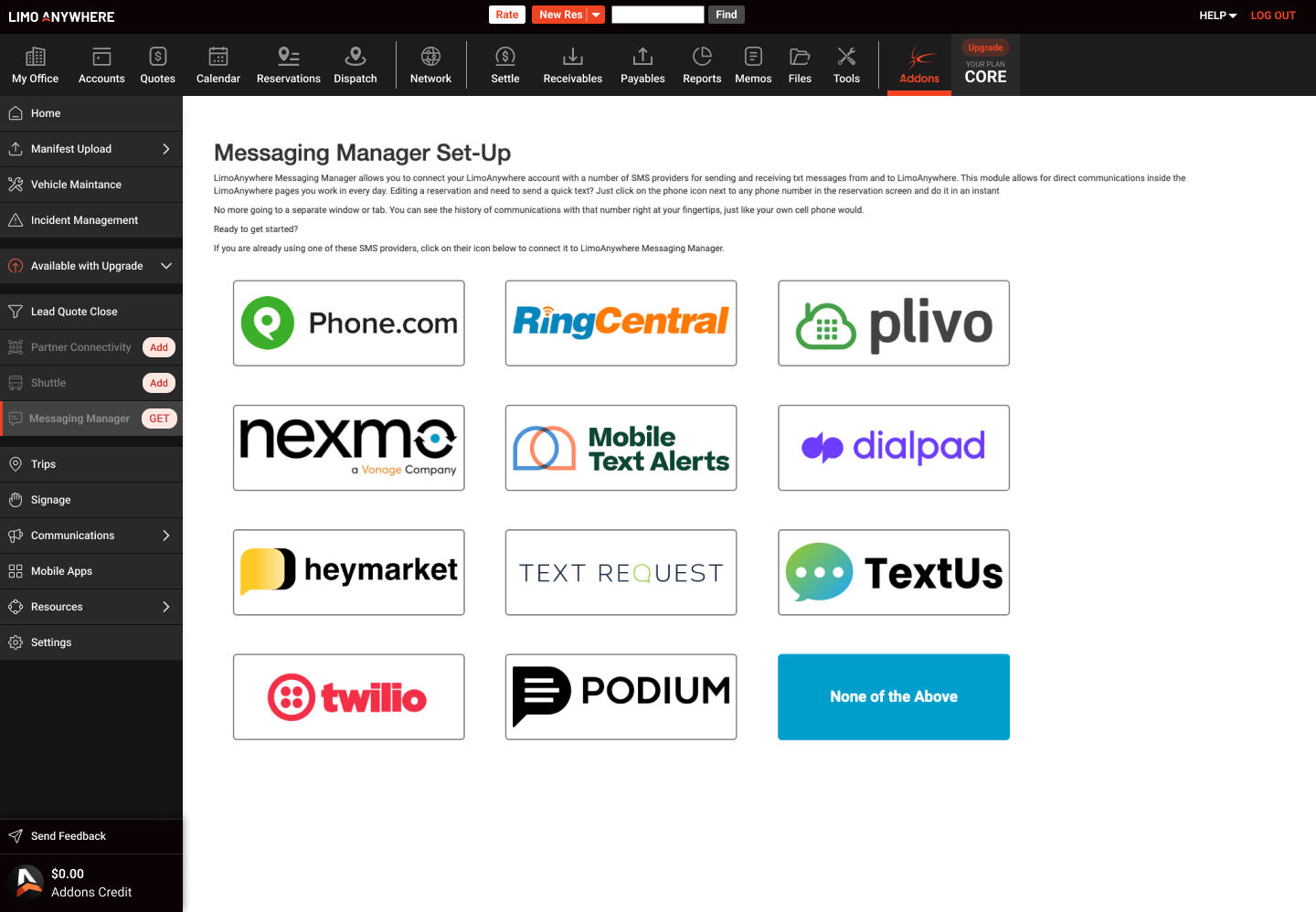 How to Set Up Messaging Manager – Limo Anywhere Knowledge Center