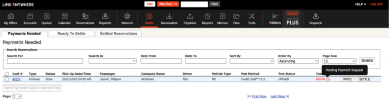 Batch Payments – Limo Anywhere Knowledge Center
